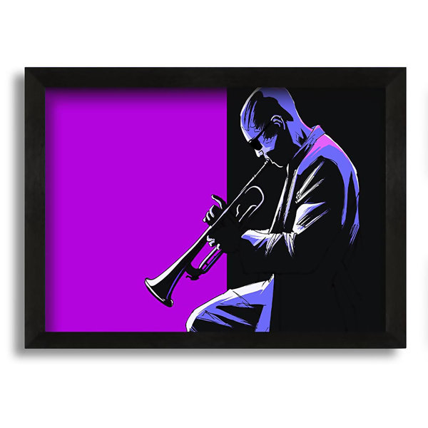 Rosalind Wheeler Trumpet Player - Single Picture Frame Graphic Art on ...