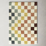 Walker Checkered Sage/Cream Shag Area Rug & Reviews | AllModern