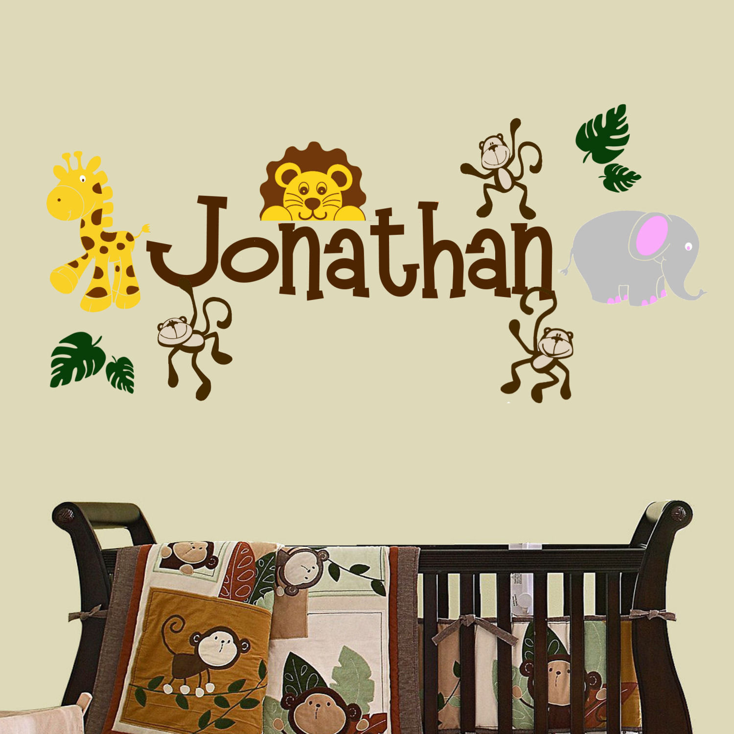 DecaltheWalls Personalized Jungle Theme Wall Decal & Reviews | Wayfair