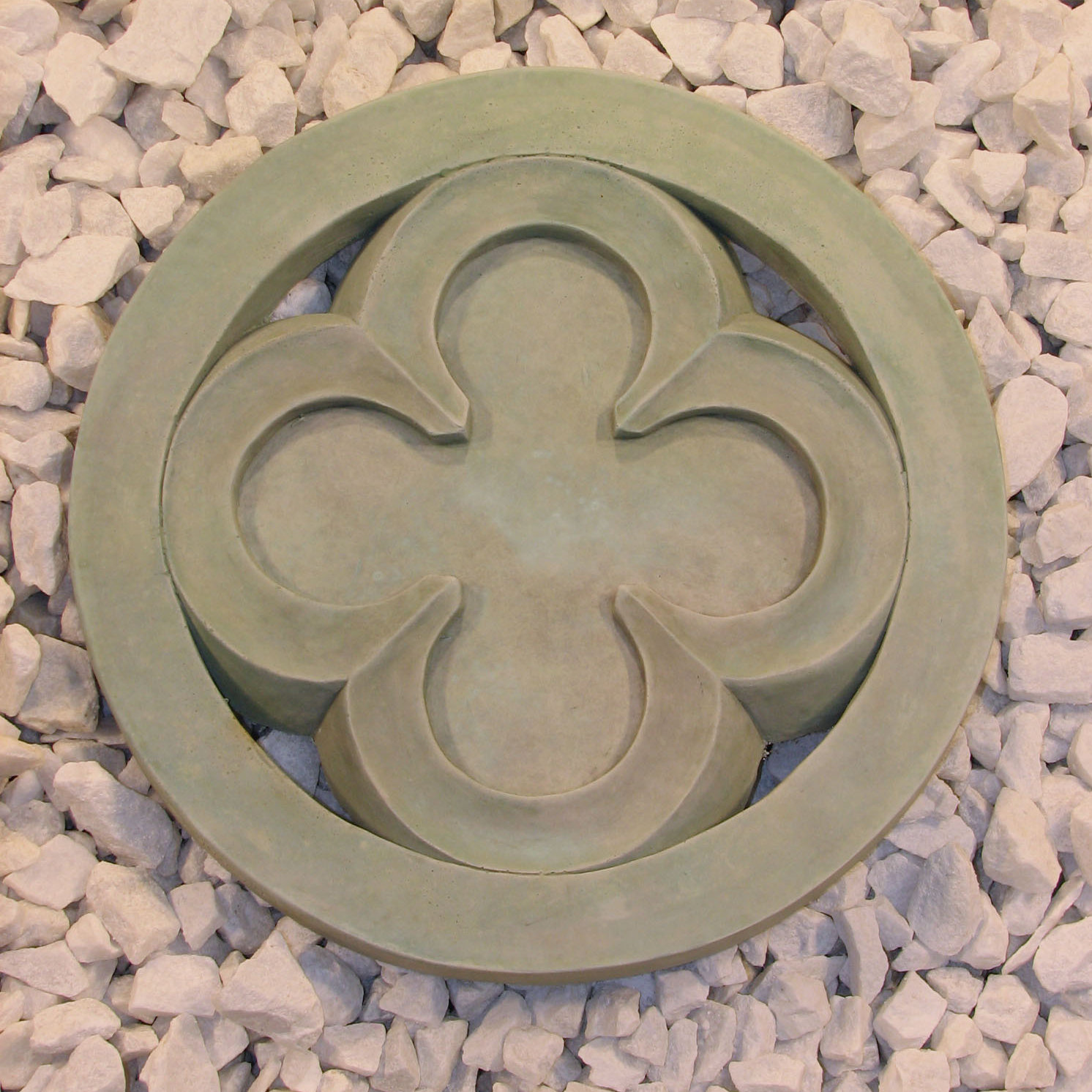 Nichols Bros. Stoneworks Gothic Quatrefoil Stepping Stone | Wayfair