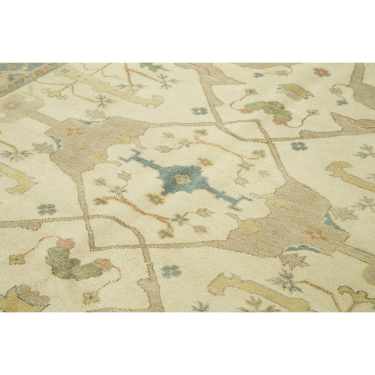 Latitude Vive Camberley Persian Hand-Knotted 243Cm X 304Cm Green/Beige ...