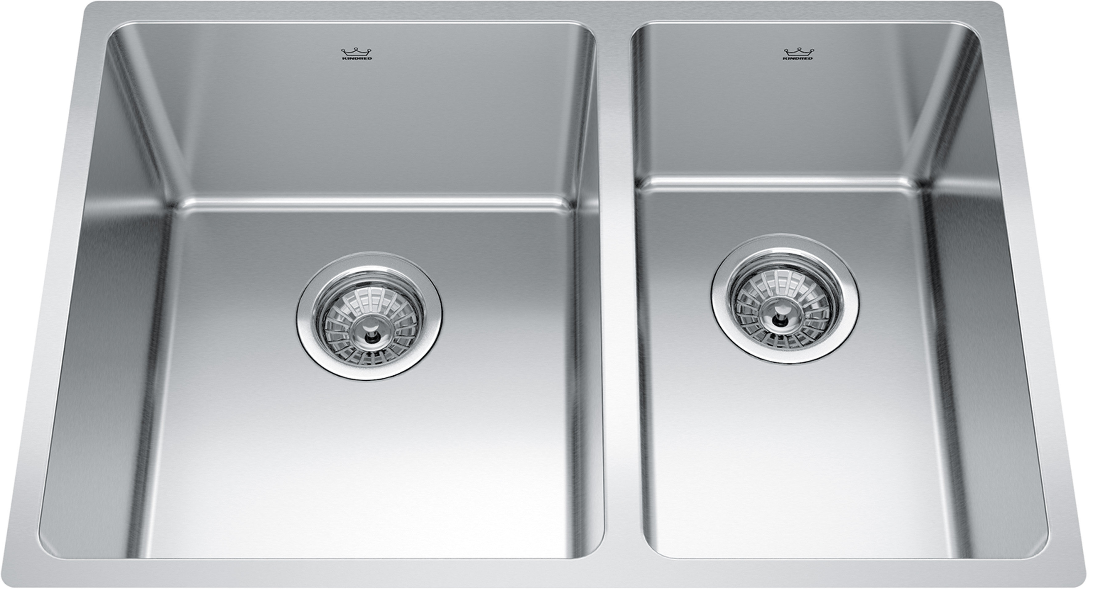 Kindred Brookmore 18.13'' W Double Bowl Stainless Steel Undermount ...