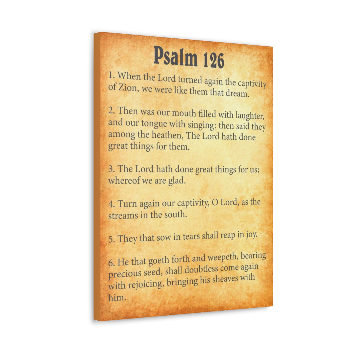 Trinx Psalm 126 - Wrapped Canvas Textual Art | Wayfair