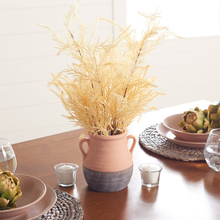 Primrue Wheat Floral Arrangements in Pot | Wayfair