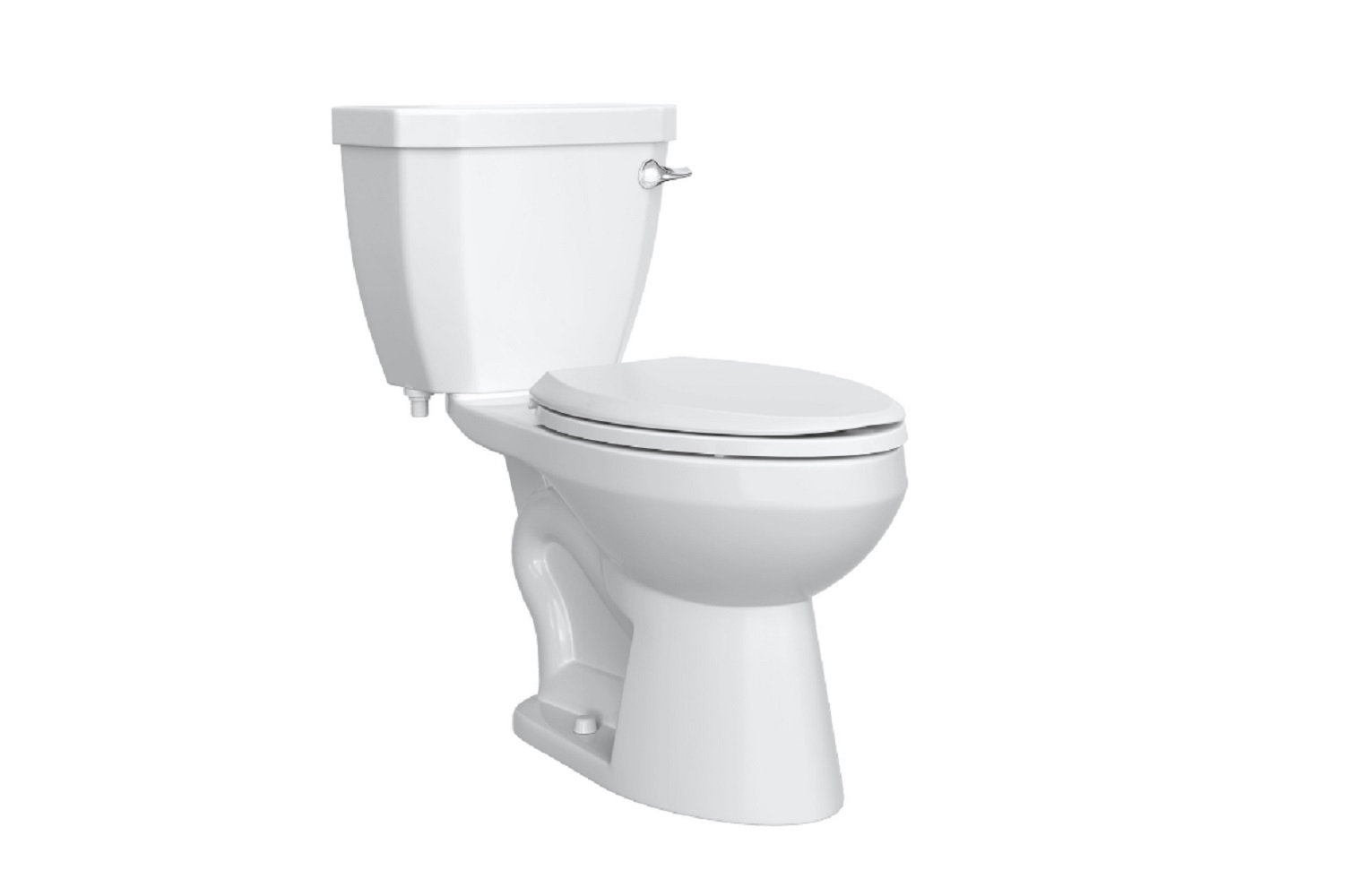 Proflo 1.28 Gallons Per Minute GPF Elongated Floor Mounted Two-Piece ...