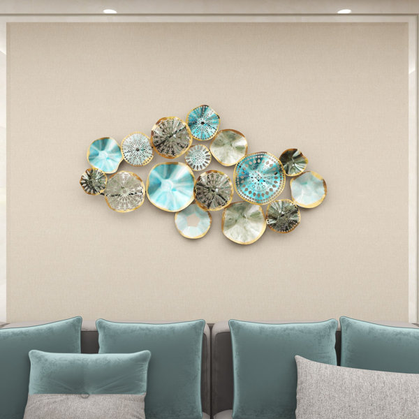 Dakota Fields Hench Multi Coloured Metal 3D Overlapping Discs Plate ...