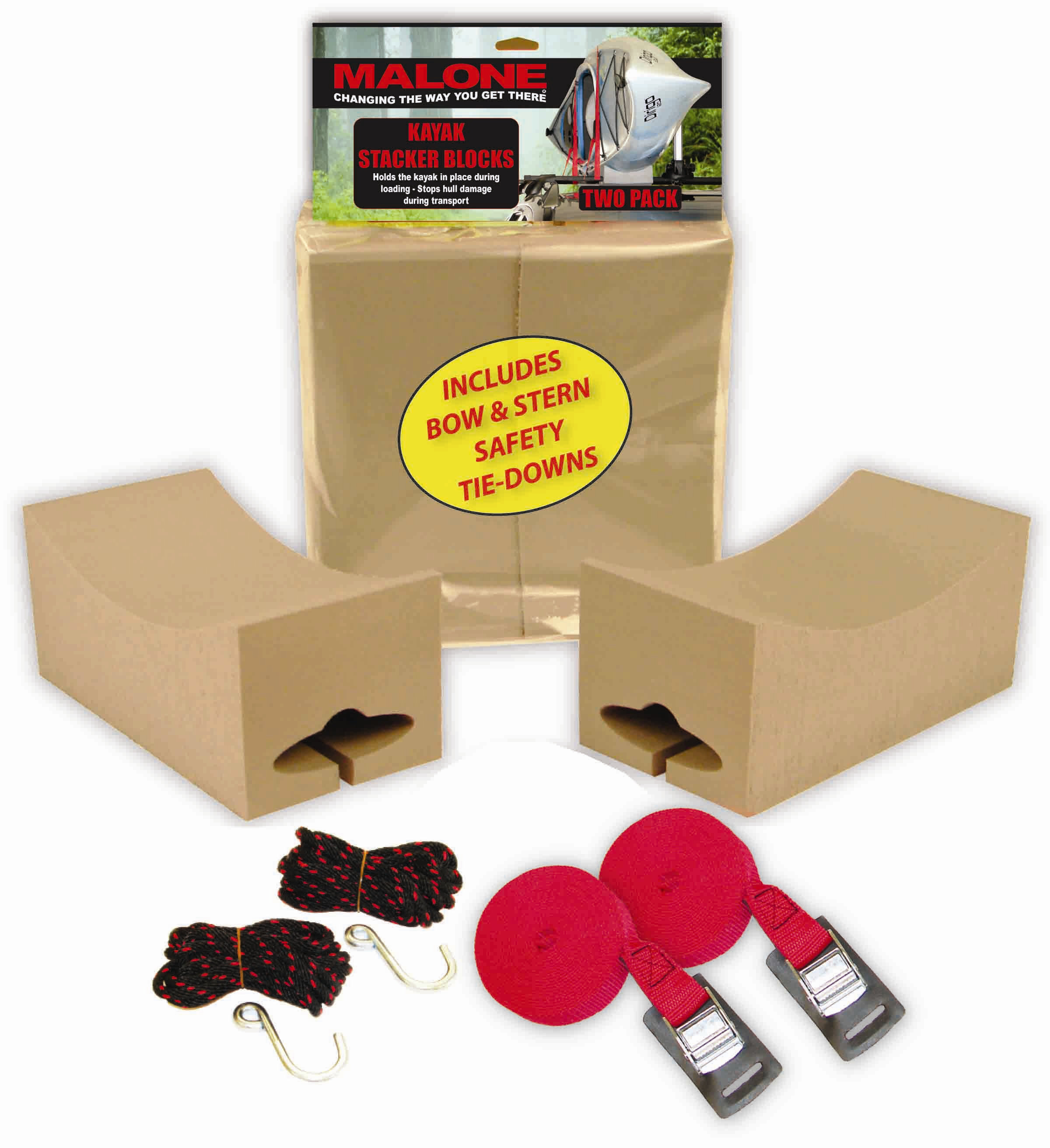 Malone Auto Racks Kayak Stacker Block Kit Wall Mounted Kayak Rack | Wayfair