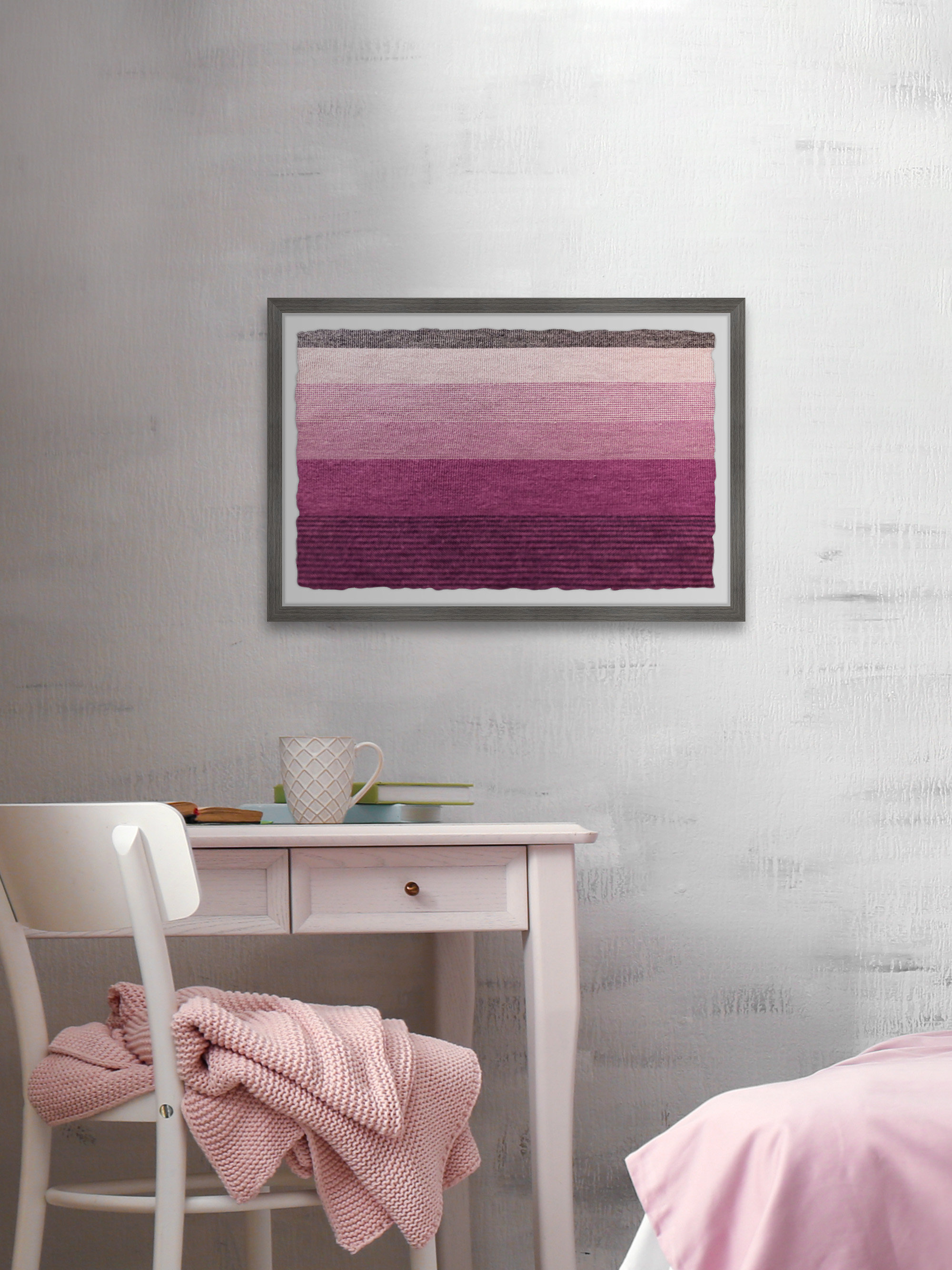 Wrought Studio Shades Of Purple - Picture Frame Painting | Wayfair