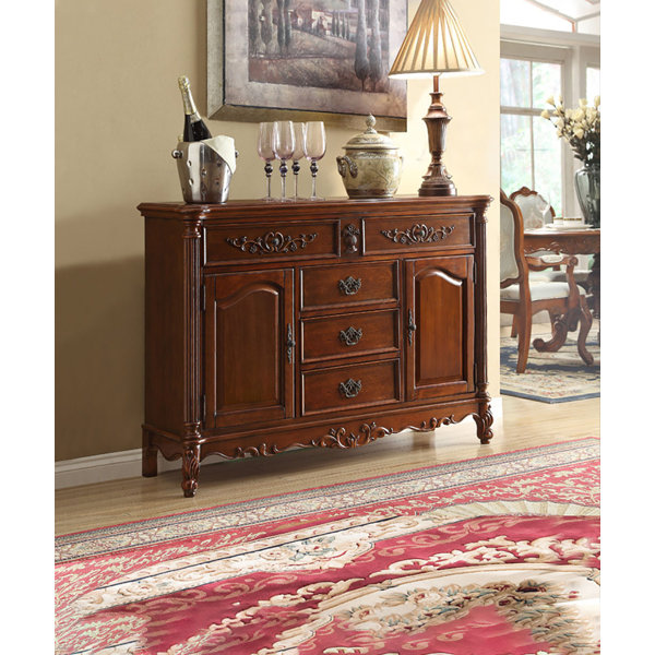 mengduolaitrading American Retro Side Cabinet Solid Wood Porch Cupboard ...