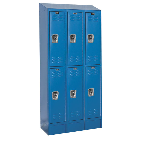 Hallowell ReadyBuilt II 2 Tier 3 Wide Locker & Reviews | Wayfair