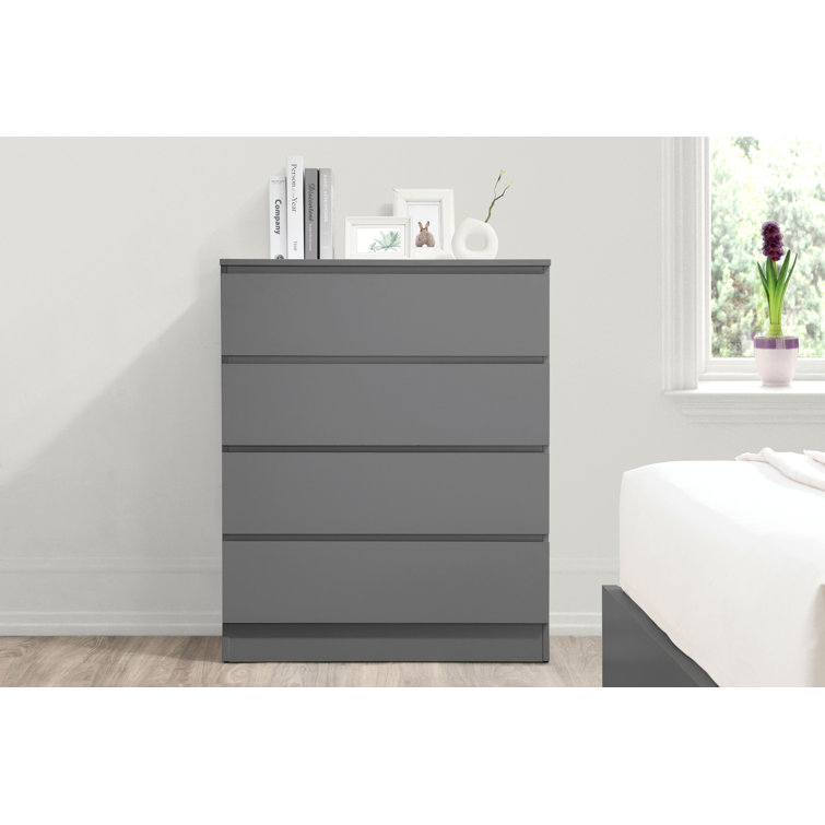 17 Stories Oslo 4 Drawer 80Cm W Chest of Drawers | Wayfair.co.uk
