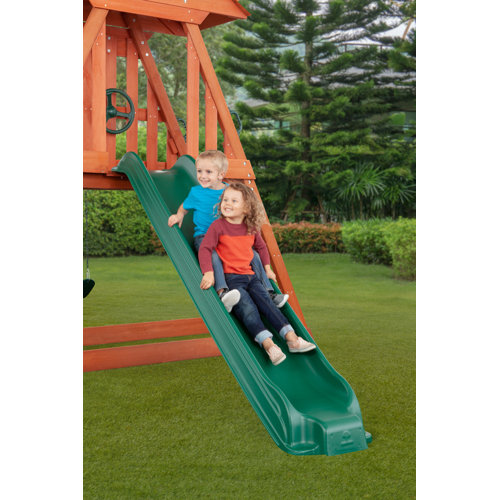 CreativeCedarDesigns Chalet Complete Wooden Swing Set & Reviews | Wayfair