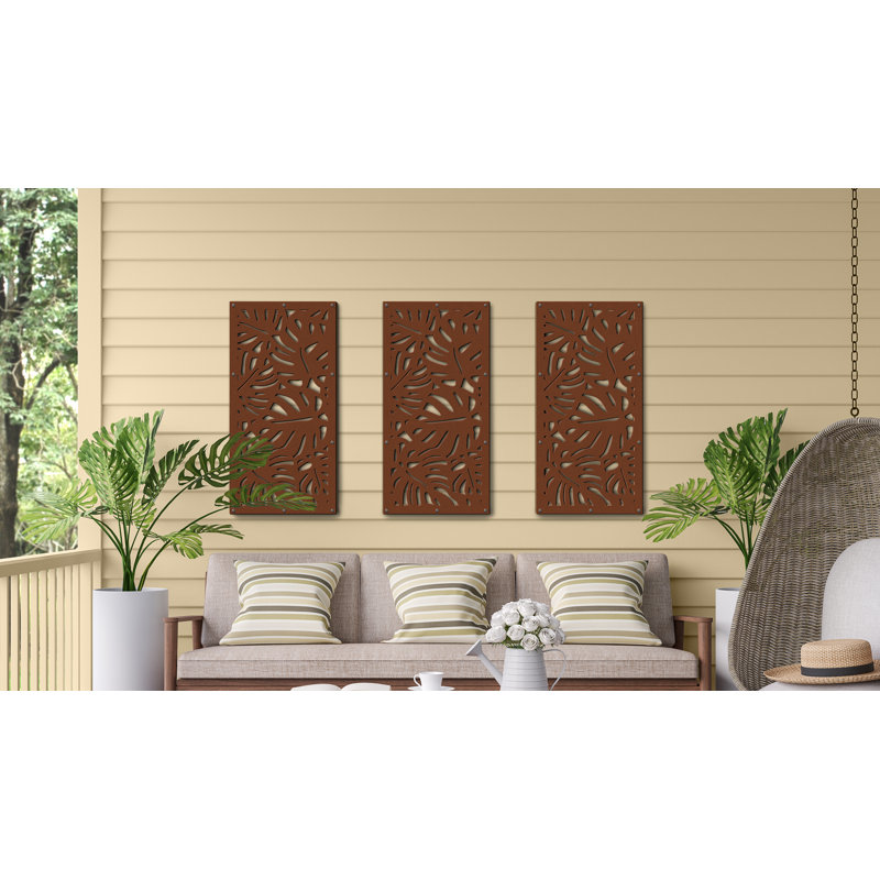 DESIGN-VU Tropics Decorative Privacy Panel | Wayfair