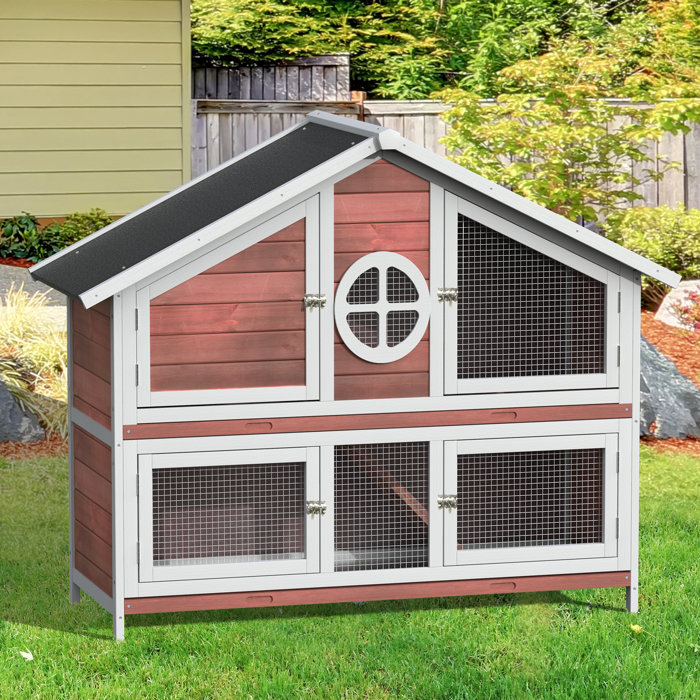 Tucker Murphy Pet™ Silvestri Weather Resistant Hutch with Ramp ...