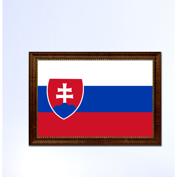 SpotColorArt Slovakia Country Flag - Picture Frame Graphic Art on ...