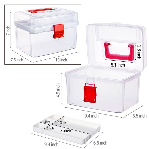 Rebrilliant 2 Tier Supply Plastic Craft Case Box | Wayfair