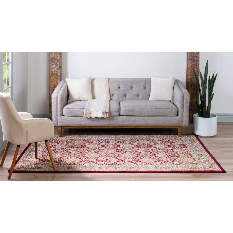 Astoria Grand Schmitt Performance Red Rug & Reviews | Wayfair