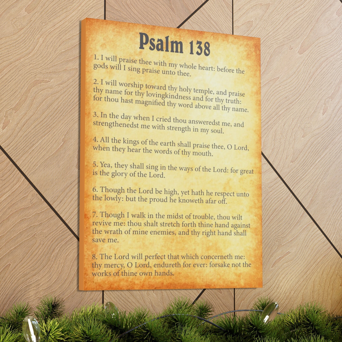 Trinx Psalm 138 - Wrapped Canvas Textual Art | Wayfair