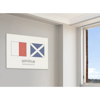 Breakwater Bay Hingham Nautical Flags by Daphne Polselli - Wrapped ...