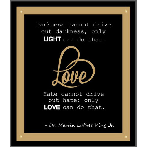 Winston Porter Martin Luther King Jr. Sign, Light & Love - Picture ...