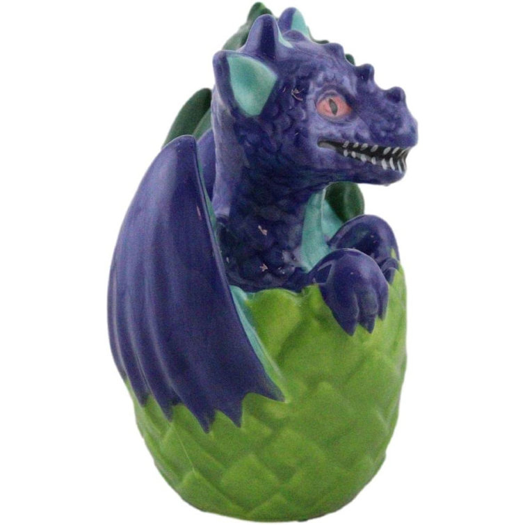 Trinx Vada 2 Pieces Dragon Hatchlings in Half Cracked Eggs Figurine Set ...