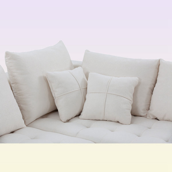 Hokku Designs Acacio 4 - Piece Upholstered Sectional | Wayfair