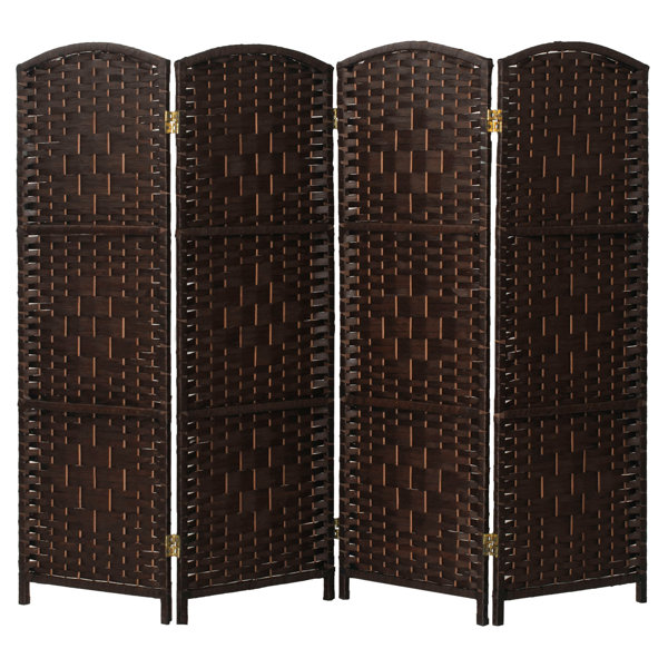 Red Barrel Studio® Short Diamond Weave Folding Screen & Reviews | Wayfair