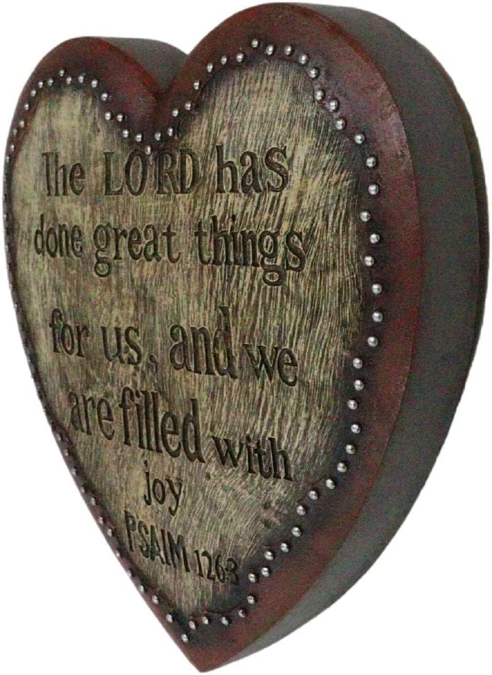 Rosalind Wheeler Heart Shaped Holy Bible Wall Decor | Wayfair