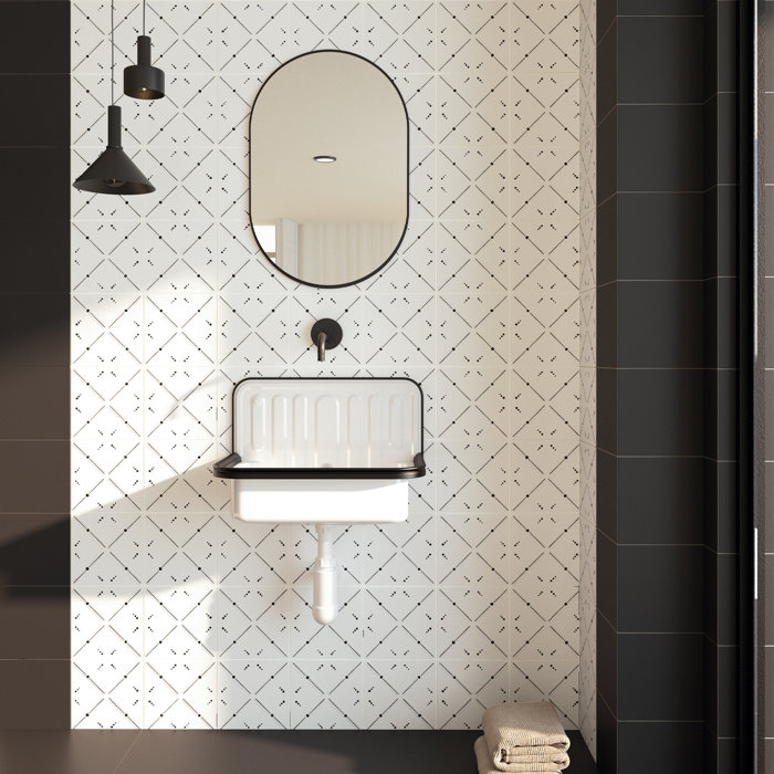 Supreme Tile Kenzo 8" x 8" Porcelain Patterned Wall & Floor Tile | Wayfair