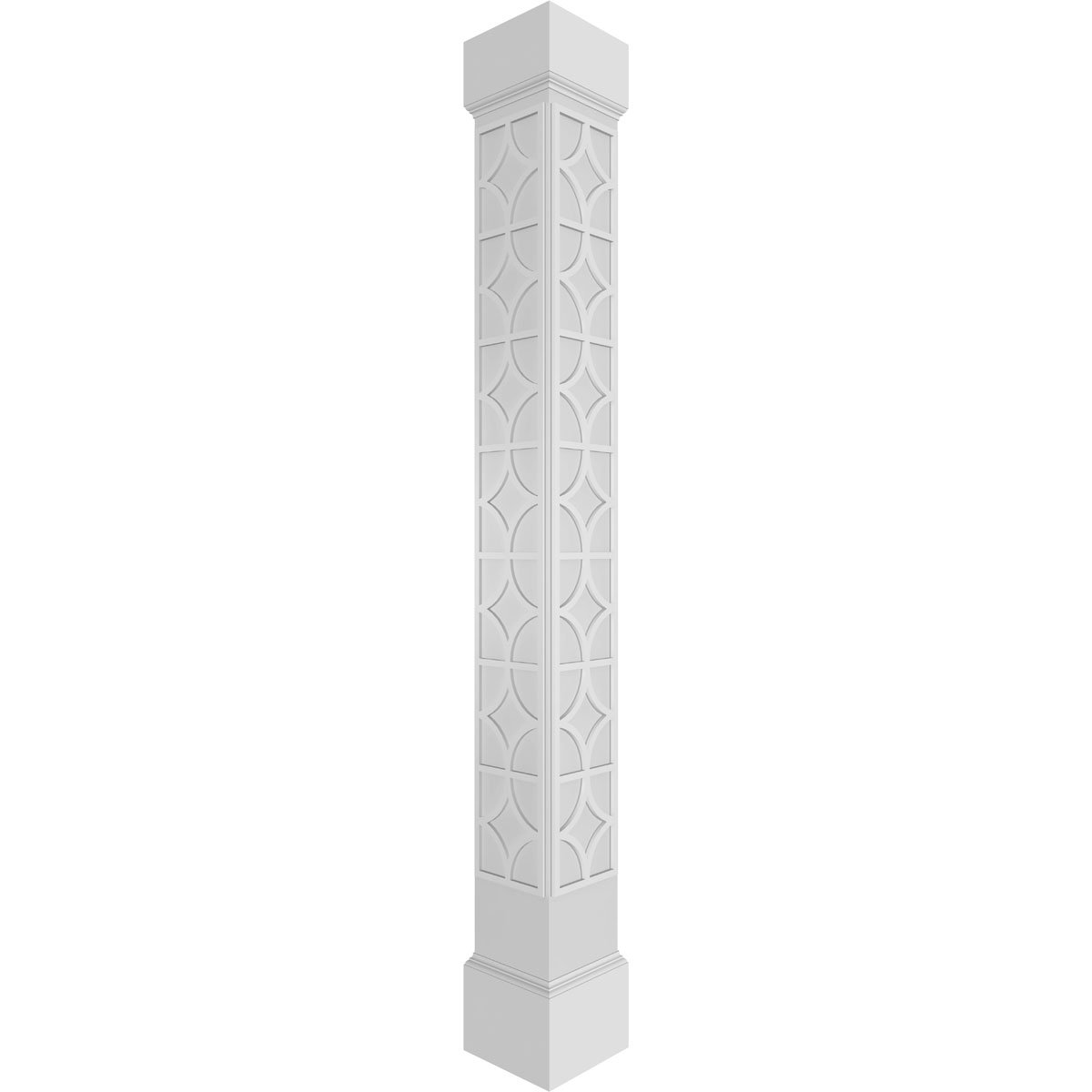 PCI Enterprises Craftsman Classic Square Non-Tapered Magnolia Fretwork ...