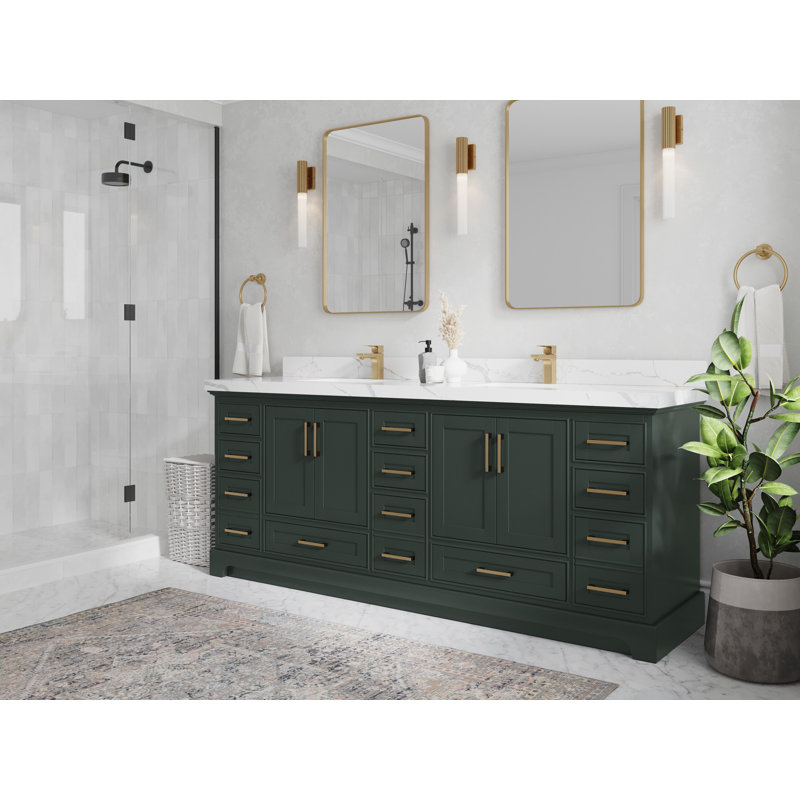 Willow Collections 84" Double Bathroom Vanity Set | Wayfair