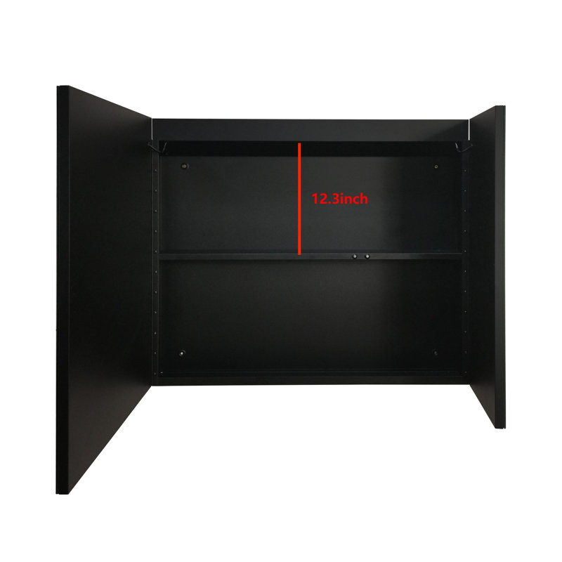 Ivy Bronx Alexyss 30'' W 26'' H Surface Mount Framed Medicine Cabinet ...