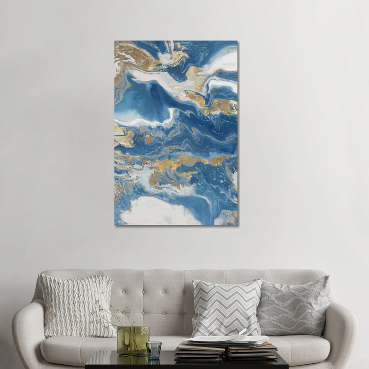 East Urban Home Fluid Memories I by Eva Watts - Graphic Art | Wayfair