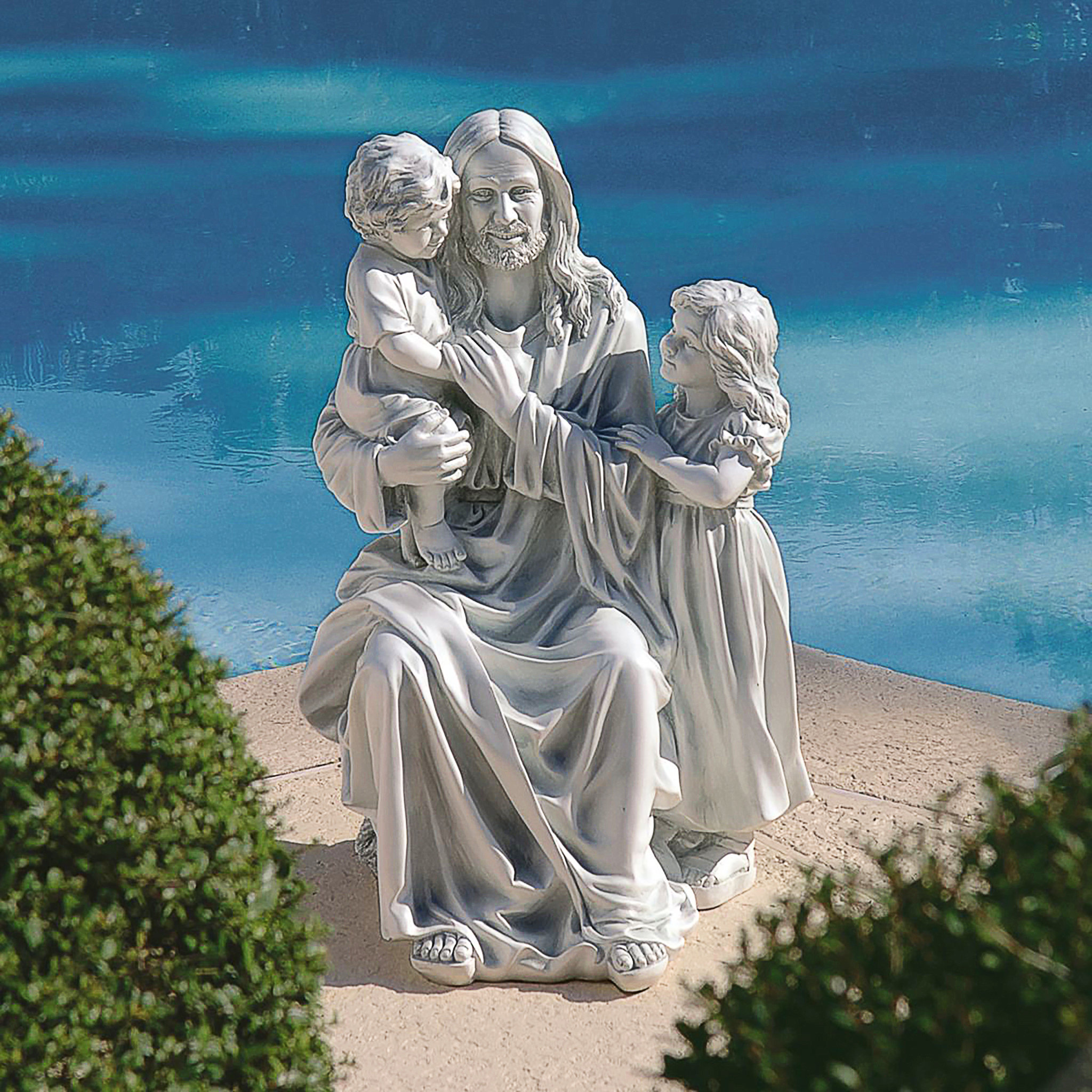 Design Toscano Jesus Loves The Little Children Garden Statue & Reviews ...