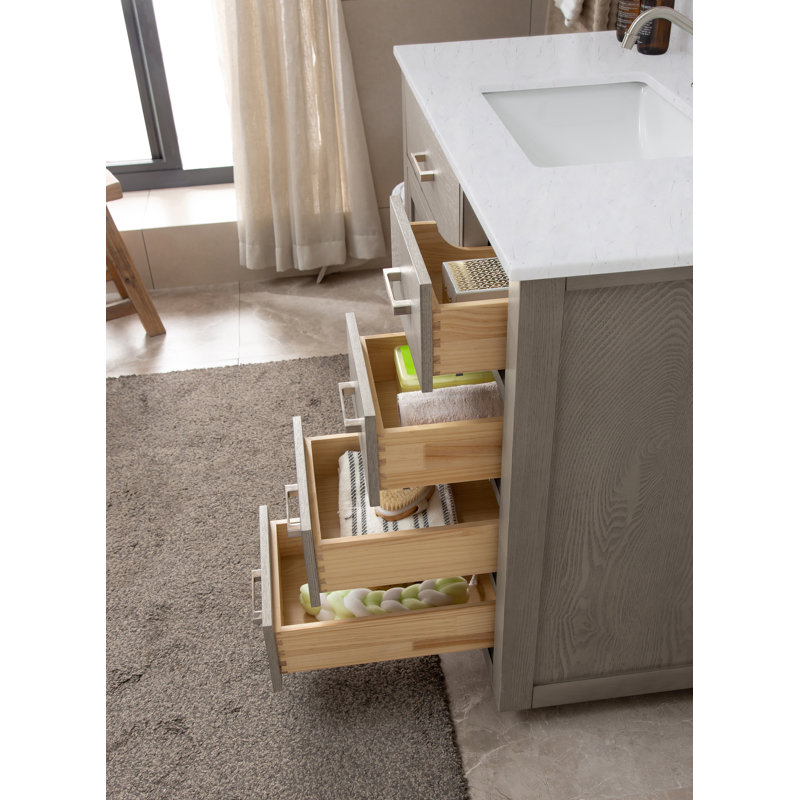 Sand & Stable Ingalls 42'' Free-standing Single Bathroom Vanity with ...