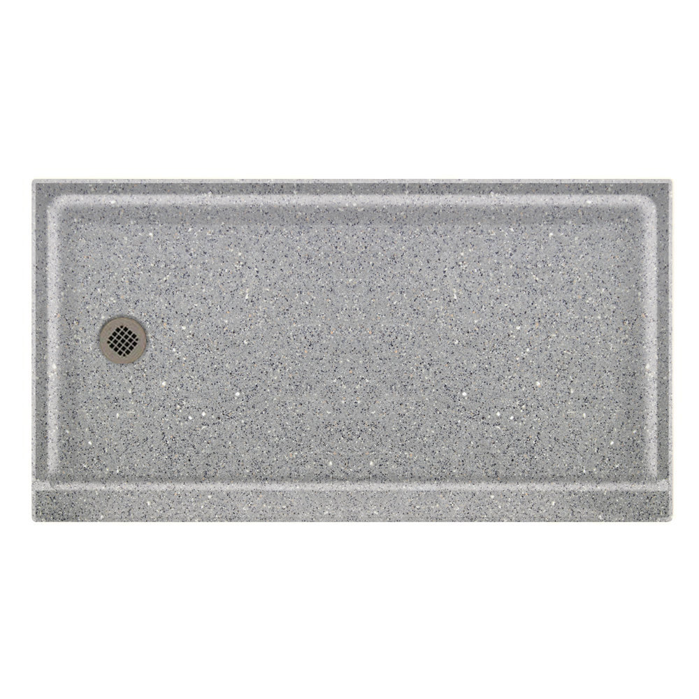 Swan Solid Surface 32" x 60" Single Threshold Shower Base | Wayfair