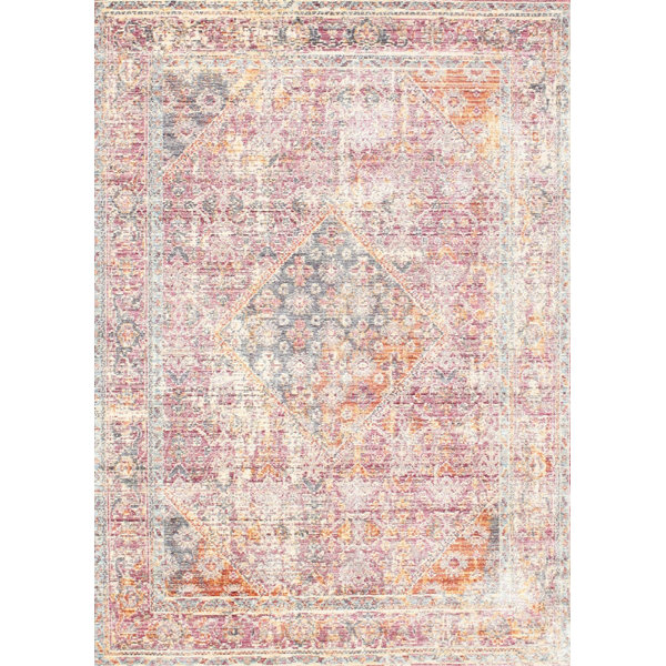 Hokku Designs Upslope Handmade Wool Red/Beige Rug | Wayfair