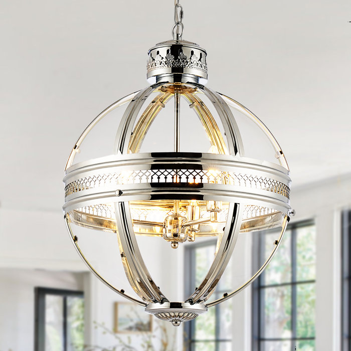 Breakwater Bay Overbey 18 - Inch Three Bulbs Glass Globe Dimmable ...