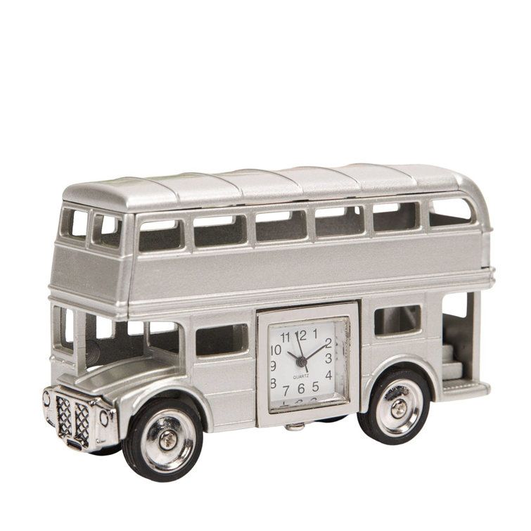 Borough Wharf Wm.Widdop Miniature Clock - Double Decker Bus | Wayfair.co.uk