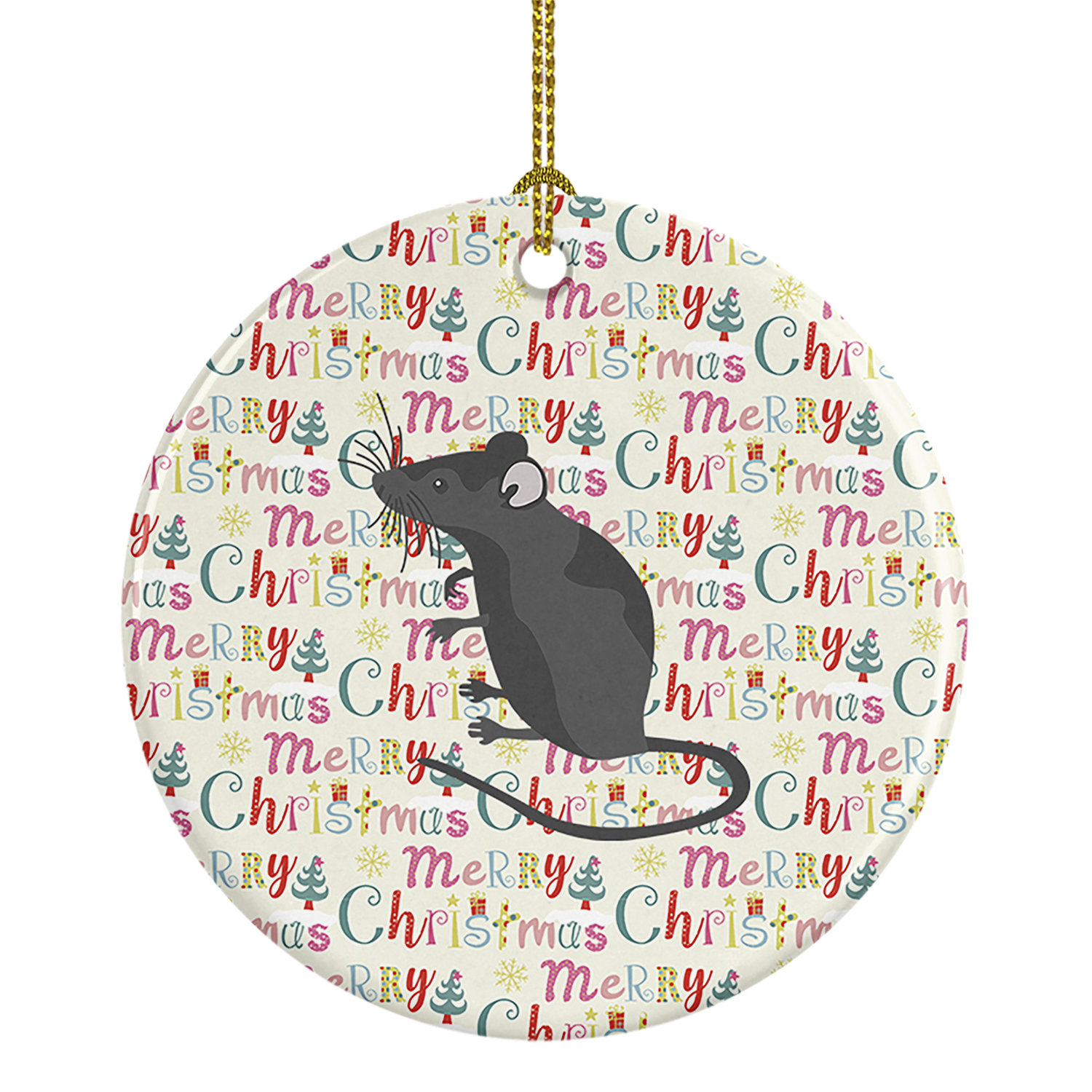 The Holiday Aisle® Satin Mouse Hanging Figurine Ornament | Wayfair