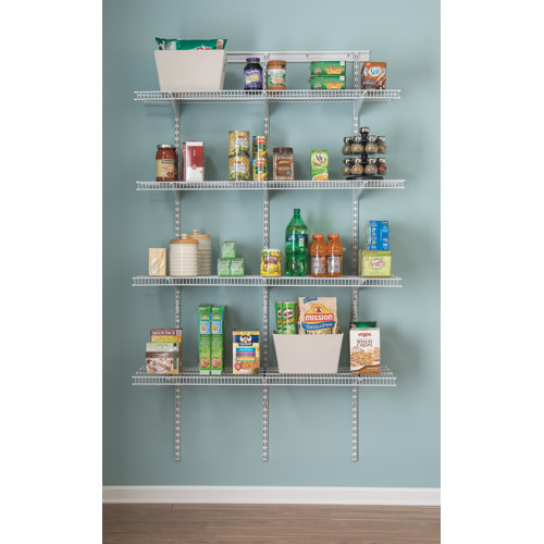 ClosetMaid ShelfTrack 80" H x 48" W x 16.75" D Pantry Shelving Unit ...
