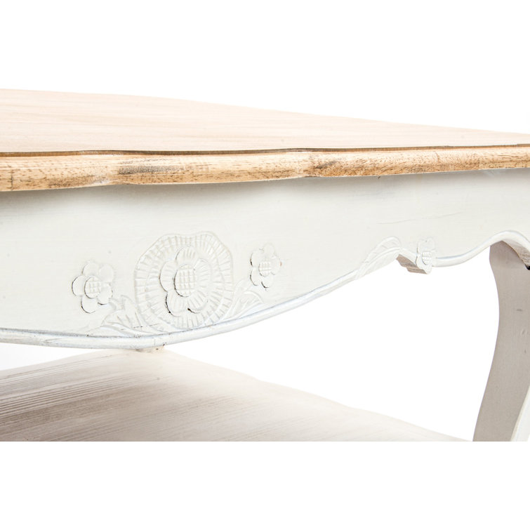 Fleur De Lis Living Stratton Solid Wood Coffee Table with Storage ...