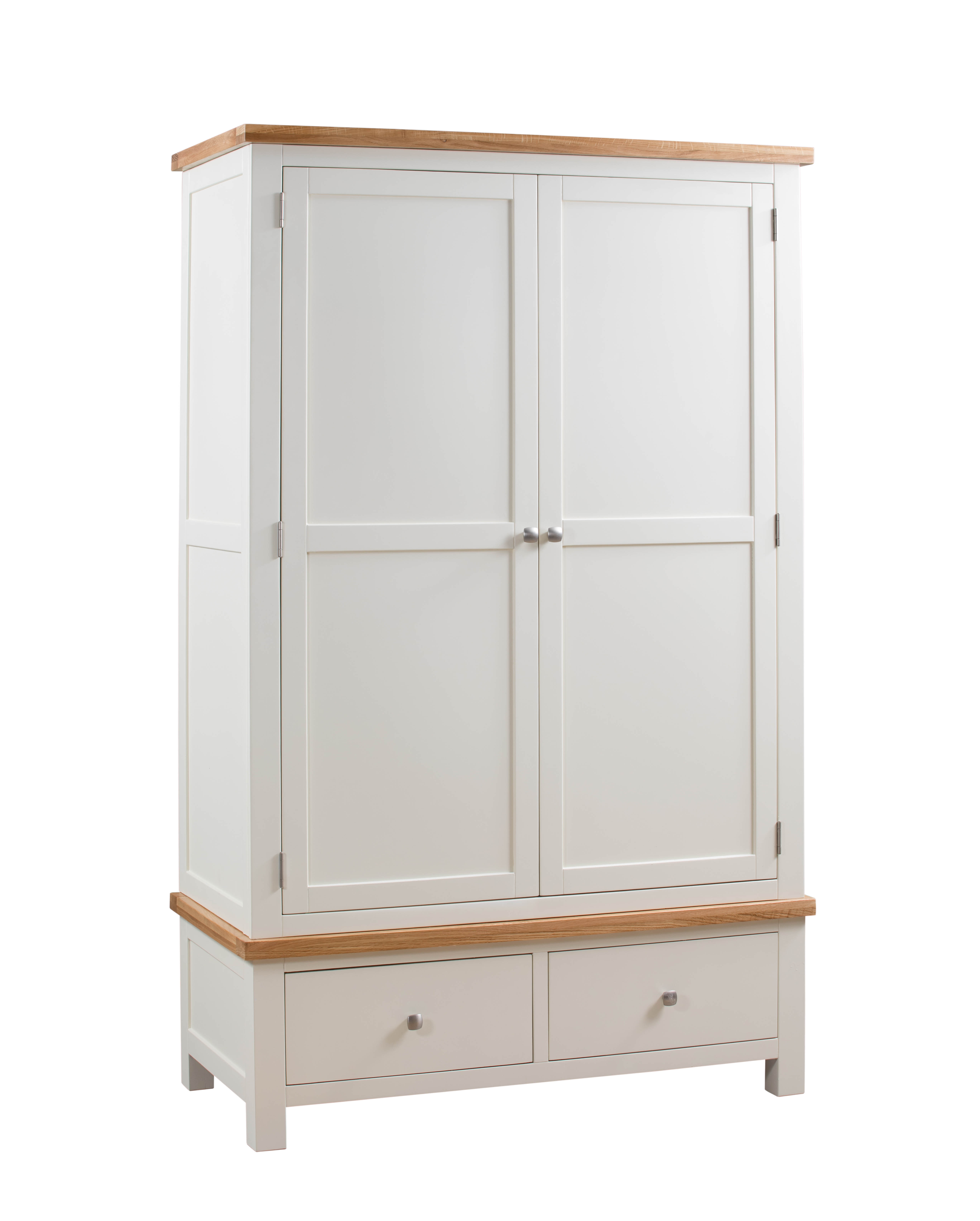 August Grove Oxford 2 Door Solid + Manufactured Wood Wardrobe | Wayfair ...