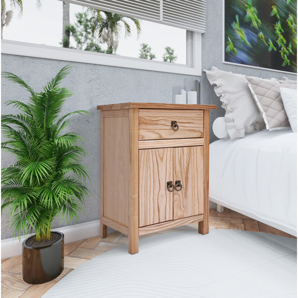 Union Rustic Aderes Solid + Manufactured Wood Bedside Table | Wayfair.co.uk