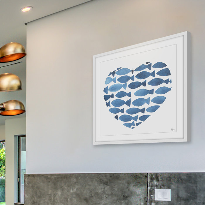 Marmont Hill Lovely Fishes Framed On Paper by Eyre Tarney Print ...