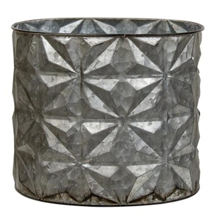 The Holiday Aisle® Diamond Cut Tin Bucket | Wayfair
