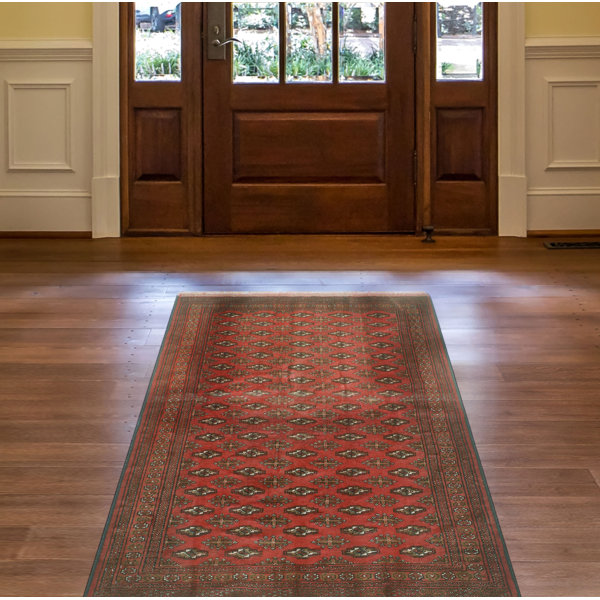 Union Rustic Boleslao Handmade Wool Red/Brown Rug | Wayfair