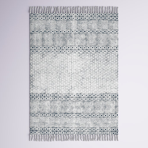 Mistana™ Lillian Handmade Flatweave Cotton Light Gray Rug & Reviews ...