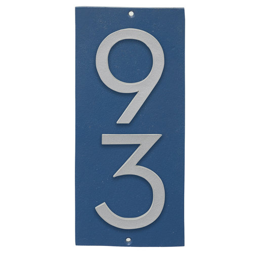 Montague Metal Products Floating 1-Line Wall Address Plaque | Wayfair