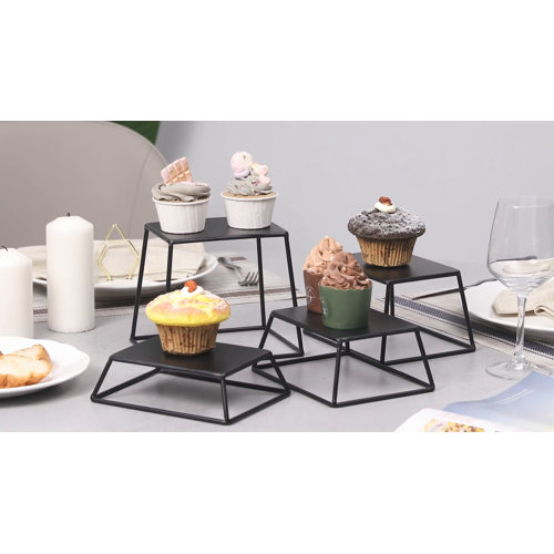 Everly Quinn 4 Piece Metal Food Display Stand | Wayfair